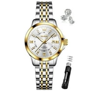 TAXAU Luxury Gold Watches For Womens Diamond Womens Watches With Gold Stainless Steel Band ...