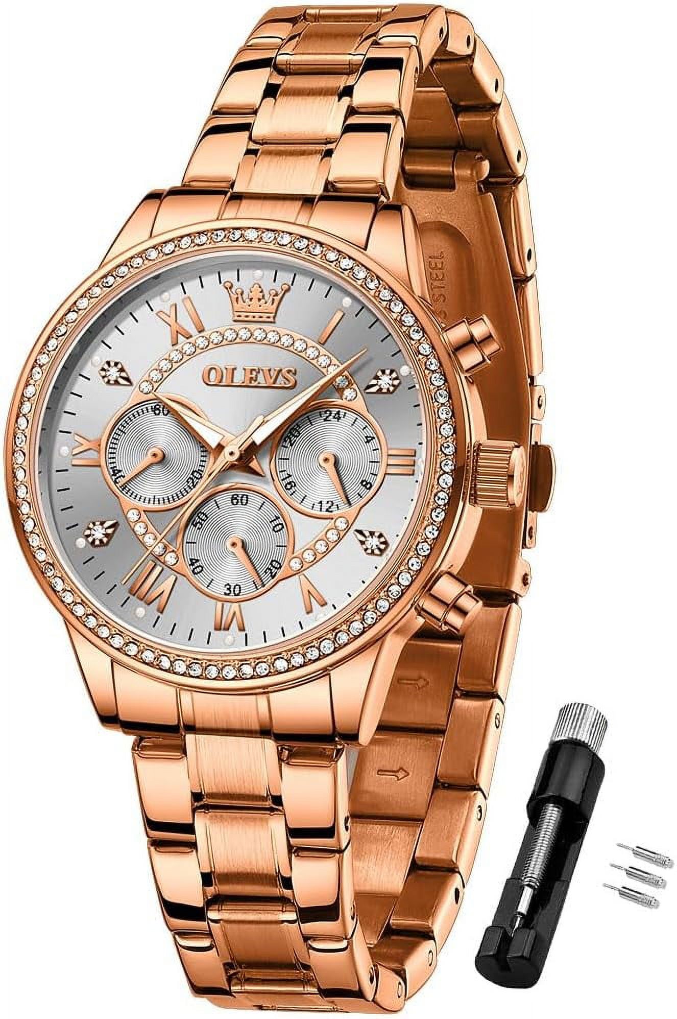 Viewpoint by Timex Women's 25mm Mother-of-Pearl Dial Watch – Silver ...