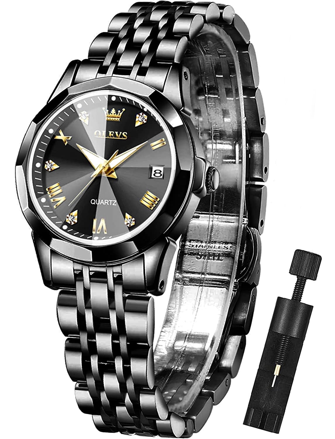 OLEVS Womens Watch Fashion Dress Diamond Female Watches for Women ...