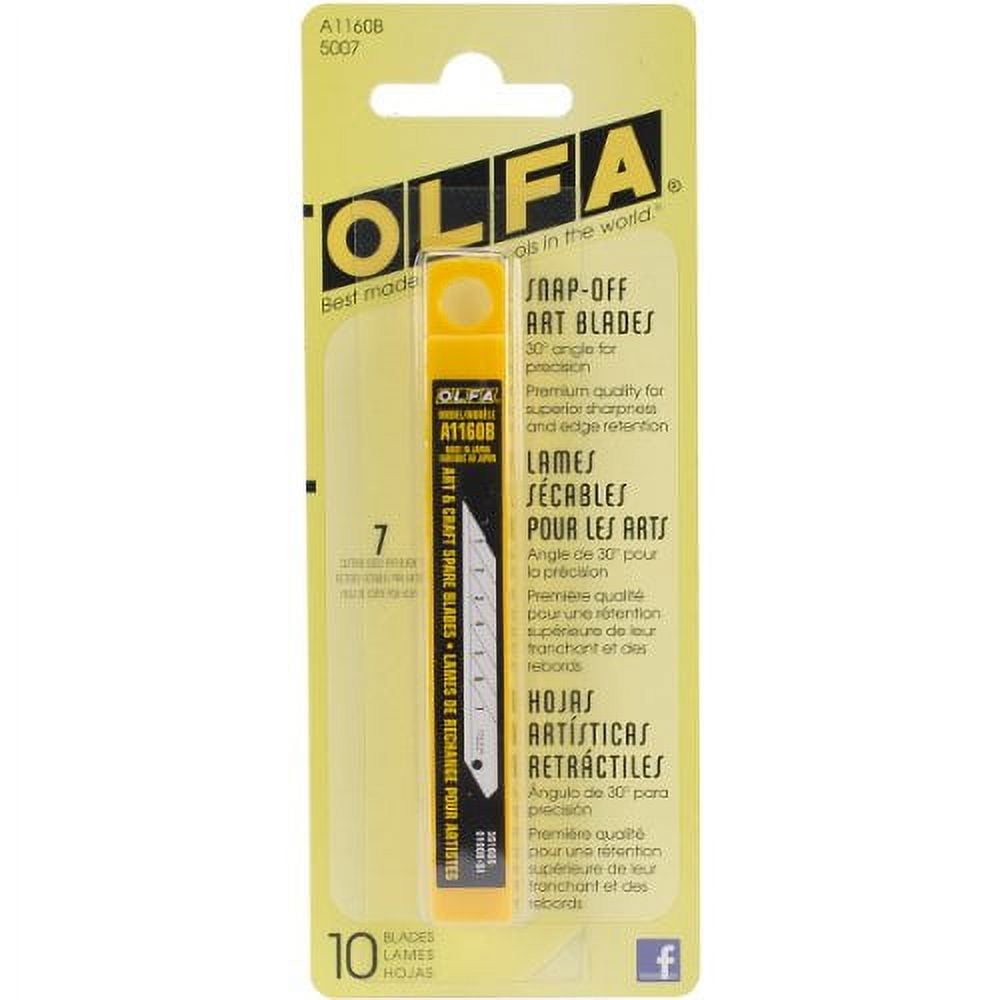 OLFA 5007 A1160B 9mm Snap-Off Art Blade, 10-Pack - Walmart.com