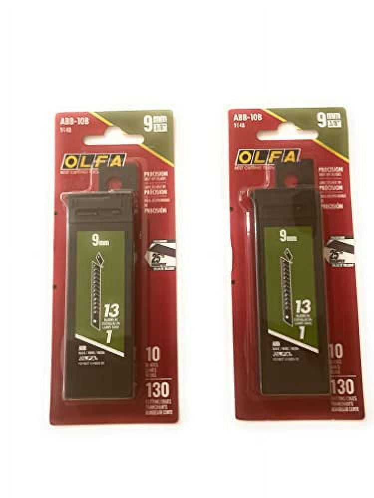 OLFA 9148 ABB-10B 9mm UltraSharp Black Snap-off Blade, 10-Pack (2 Pack) - Walmart.com