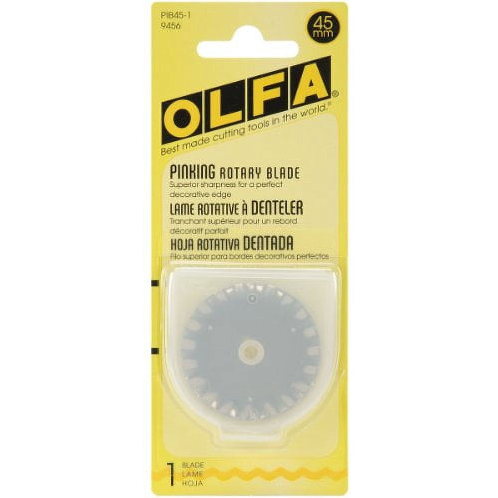 OLFA, Pinking Blade, 9456, 45mm Stainless Steel Fabric Edge Raveling ...
