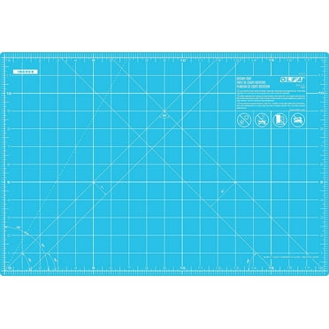 OLFA Craft Rotary Sewing Gridded Cutting Mat, Self-Healing, 18"X24", Double-Sided, Green ...