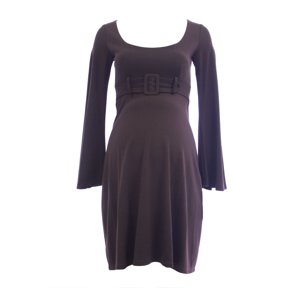OLIAN Maternity Women's Speckle Print 3/4 Sleeve Dress Sz X-Small Brown ...