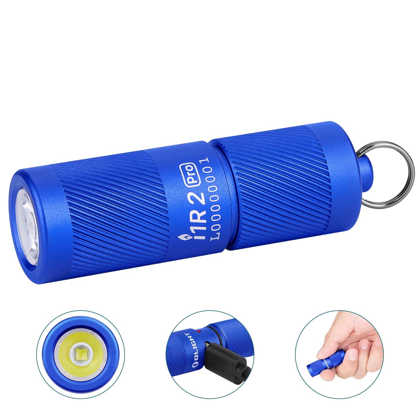OLIGHT I1R 2 Pro Eos 180 Lumens EDC Rechargeable Keychain Flashlight ...