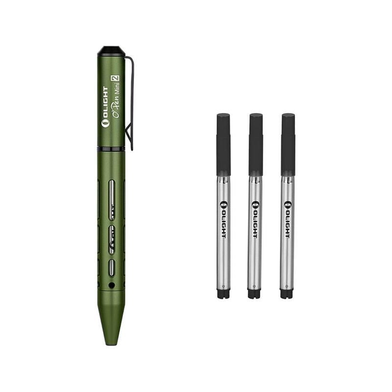 OLIGHT O'Pen Mini 2 Ballpoint Pen, Replaceable EDC Black Ink Pen and ...