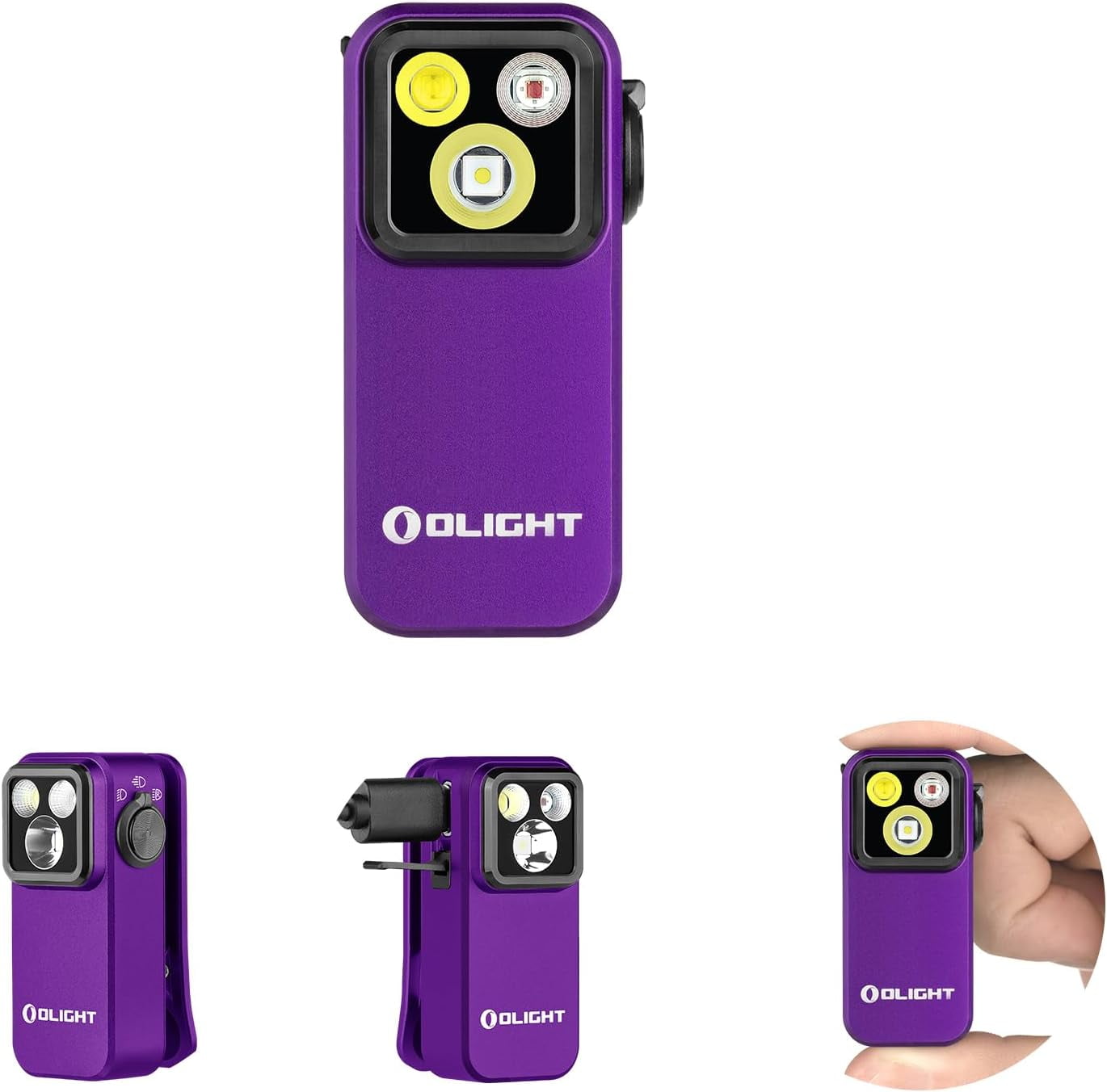 OLIGHT Oclip Pro EDC Flashlight Clip-on Light, Rechargeable 500 Lumens ...