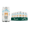 OLIPOP Cream Soda, A New Kind of Soda, 12 fl oz, 12 Pack - Walmart.com