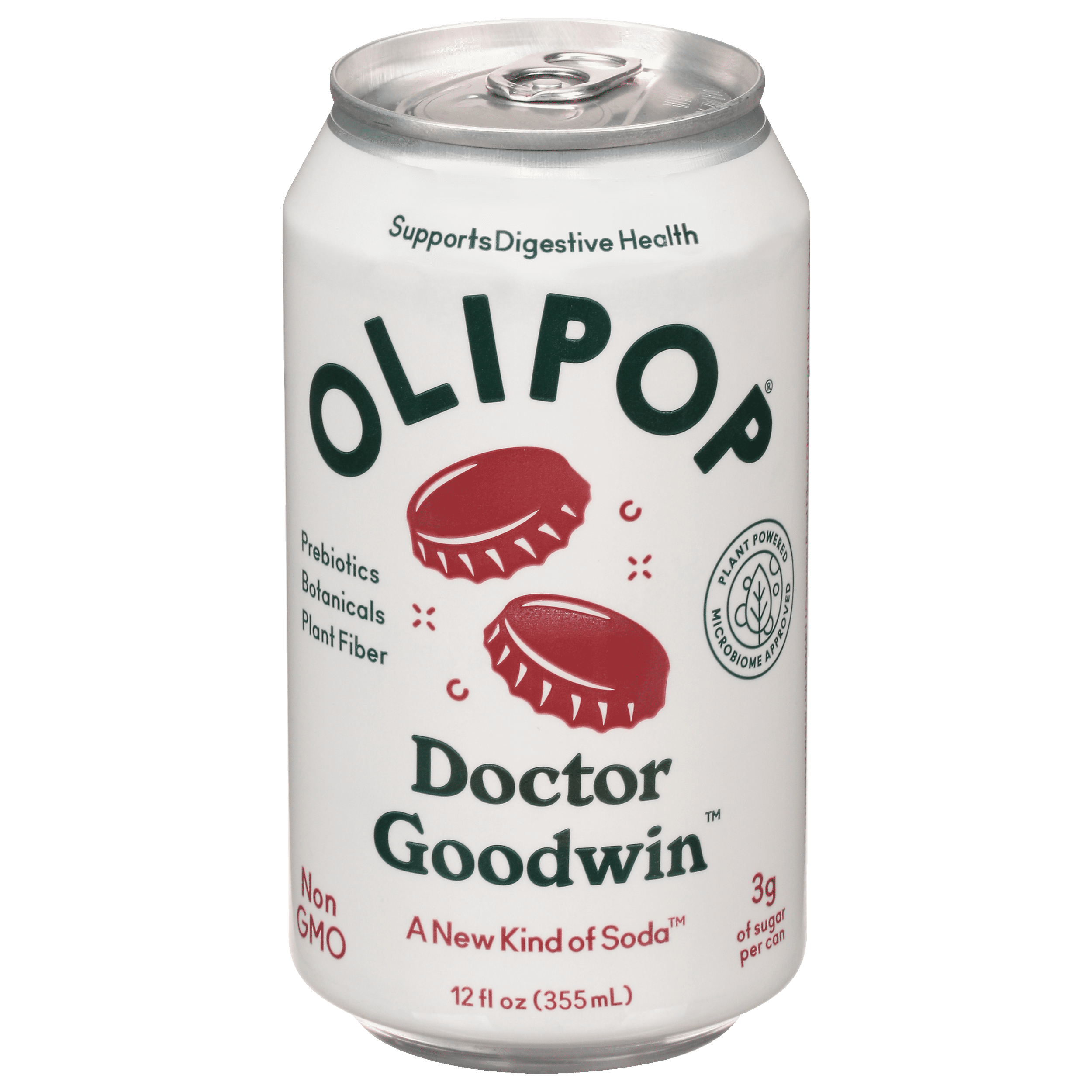 OLIPOP Doctor Goodwin, A New Kind of Soda, 12 fl oz - Walmart.com