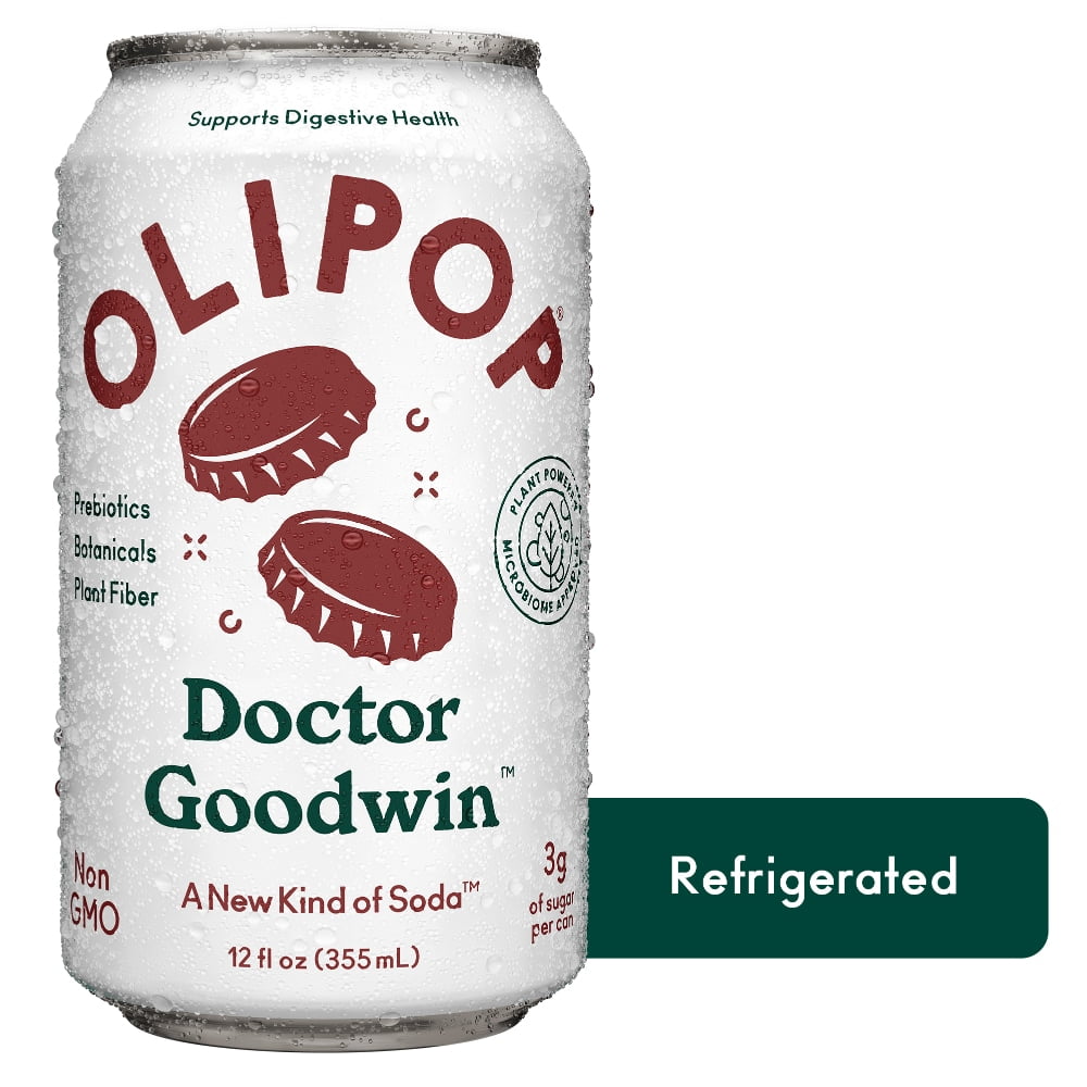 OLIPOP Doctor Goodwin Soda Can, 12 fl oz (Package May Vary) - Walmart.com