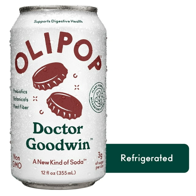 OLIPOP Doctor Goodwin Soda Can, 12 fl oz (Package May Vary) - Walmart.com
