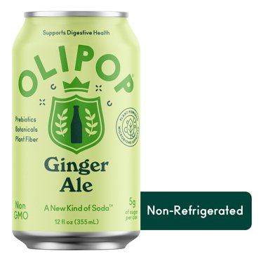 OLIPOP Prebiotic Soda, Crisp Apple, 12 fl oz, Refrigerated - Walmart.com