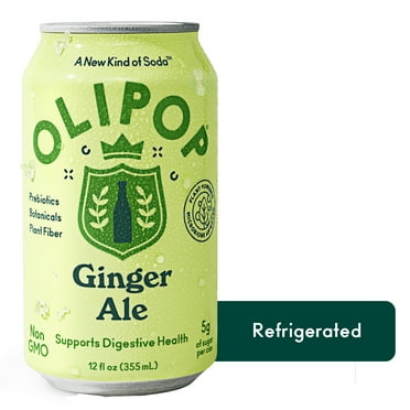 OLIPOP Non-GMO Prebiotic Soda, Healthy Cherry Cola, 12 fl oz, Approved Groceries - Walmart.com
