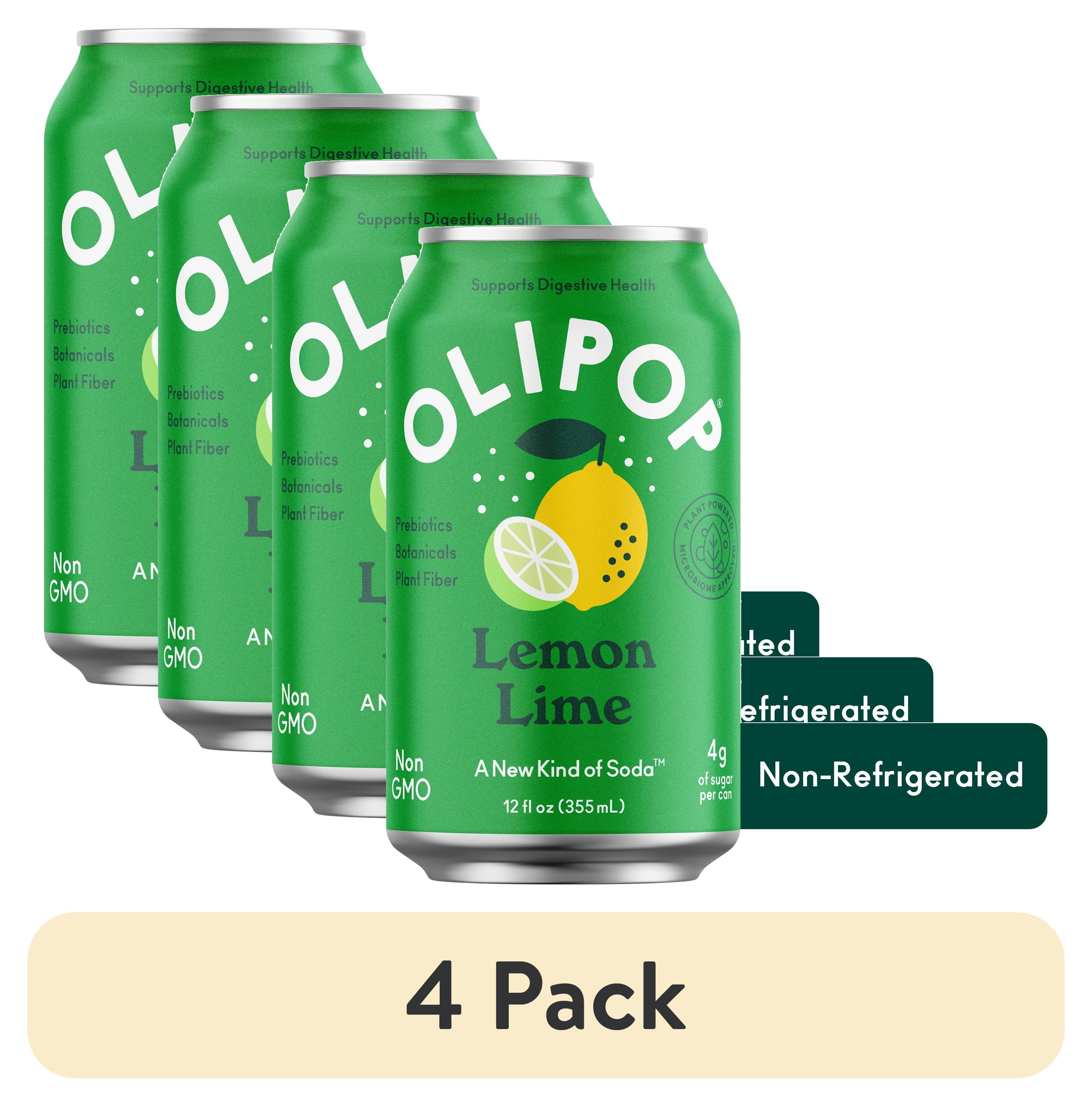 Customer reviews for (4 pack) OLIPOP Prebiotic Soda, Lemon Lime, 12 fl ...