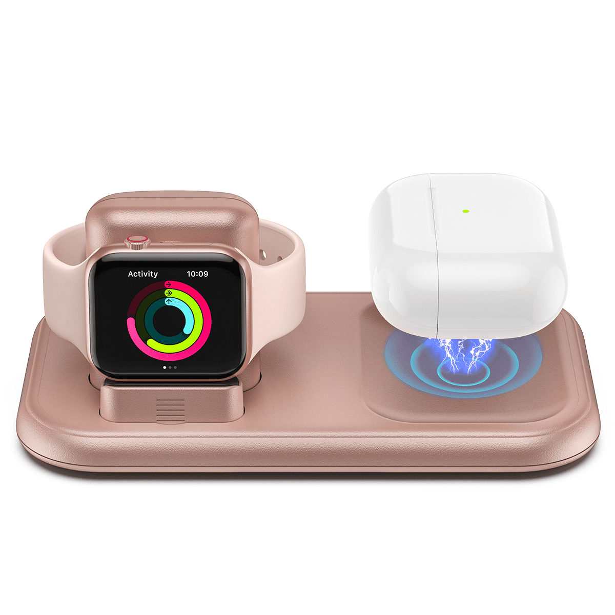 OLISSA 2-in-1 Wireless Charging Dock for Apple Watch & AirPods Pro/2/3 ...