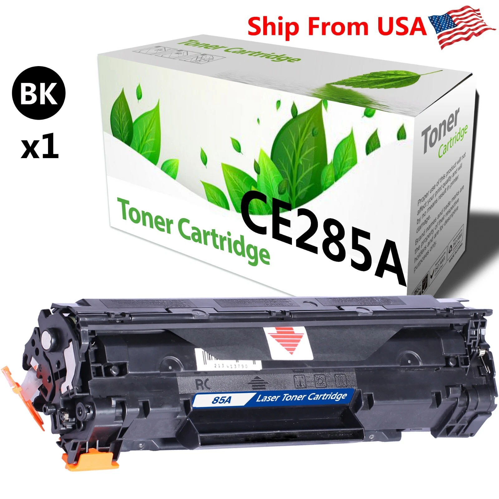 OLIVE- (1-Pack, Black) 85A Ce285A Toner Cartridge For P1100 P1102W Pro ...