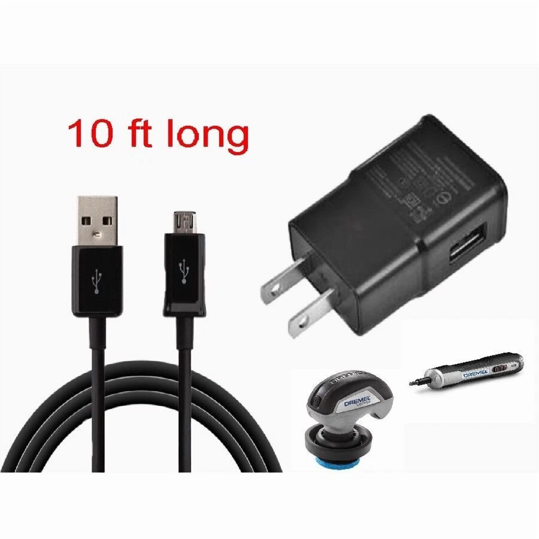 OLIVE- 10 Ft Charger Set For Dremel Versa & Dremel Go Usb Powered Tools ...