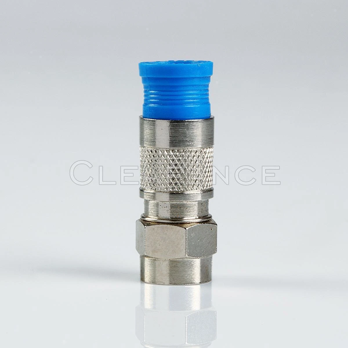 OLIVE- 10 Pack F-Type Compression Connector Male Plug Rg6 Quad Shield ...