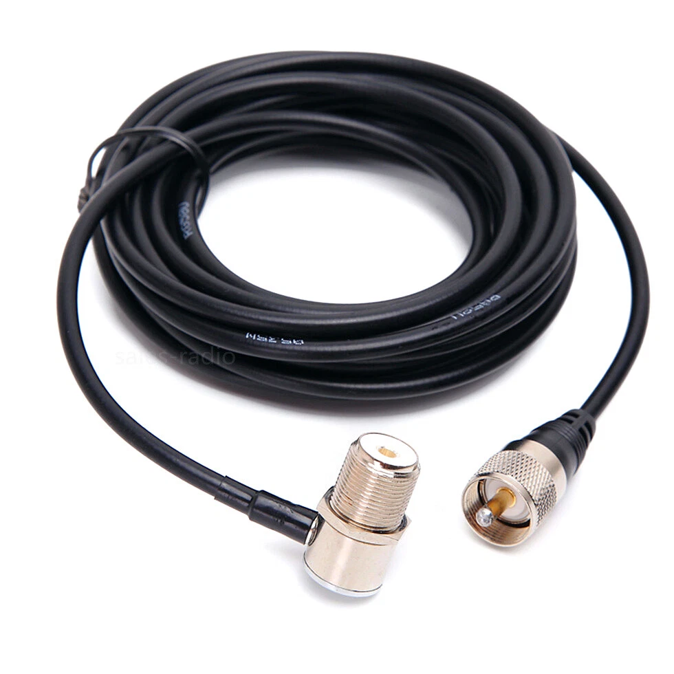 OLIVE- 16Ft Rg-58 Coaxial Cable Pl259 Uhf Male To So239 Female ...