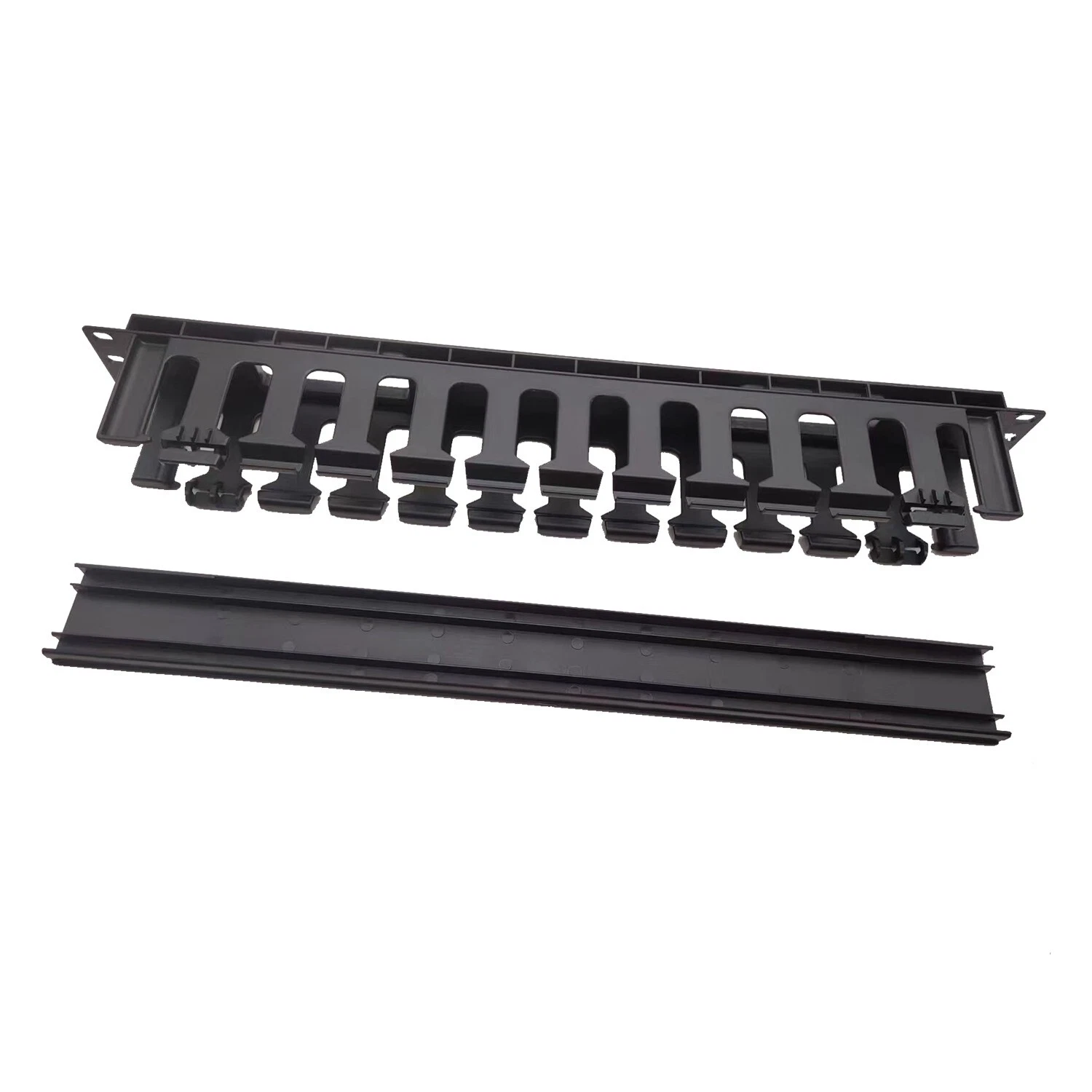 OLIVE- 19" Cable Management Panel 1U Horizontal Rack Mount Cable ...