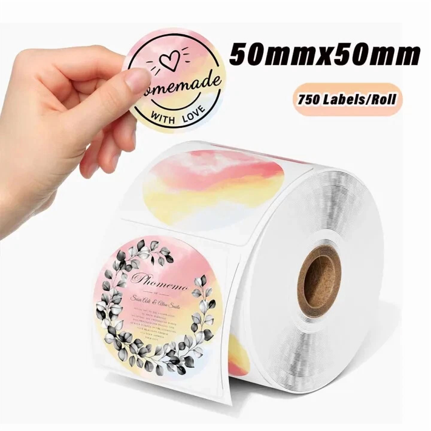 OLIVE- 2" Circle Gradient Color Round Thermal Labels Diy Logo Design ...
