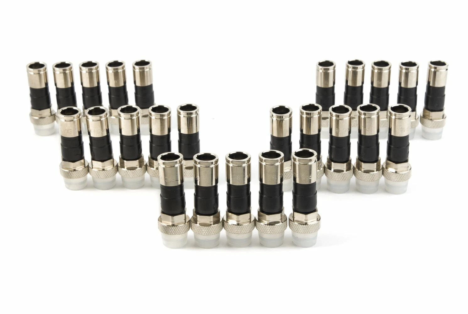 OLIVE- 25 Ppc Outdoor Rg6 Male Coax Cable Compression F Connectors ...