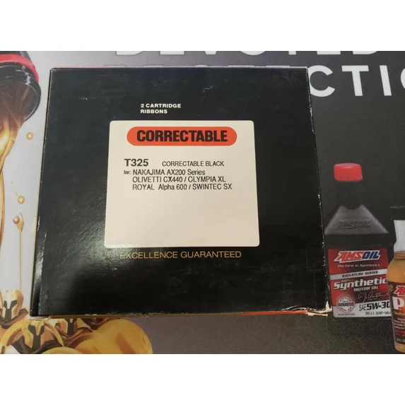 OLIVE- 2Pk T325 Correctable Black Ribbon Nakajima/Olivetti/Olympia ...