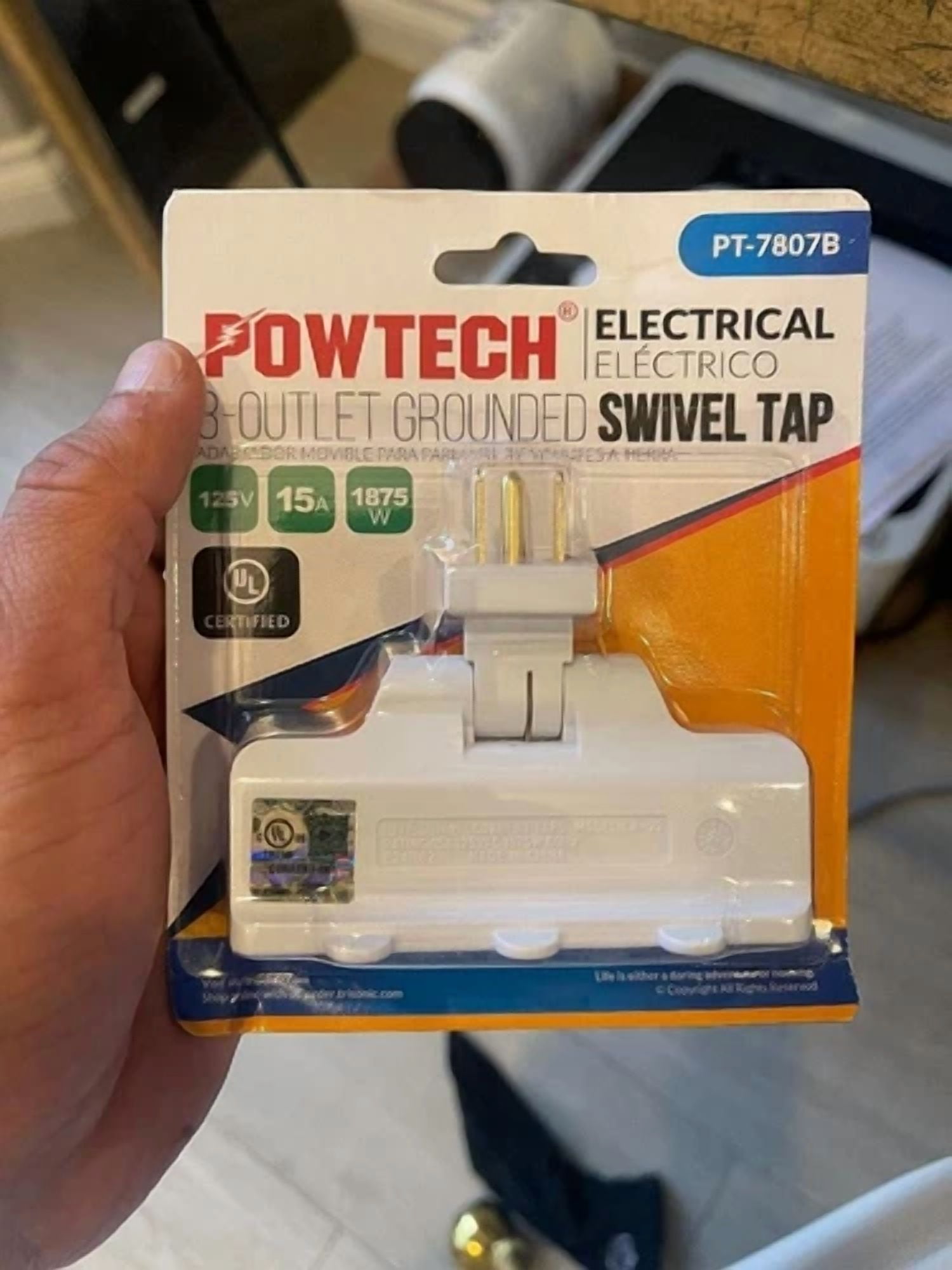 OLIVE- 2X Swivel 3 Outlet Triple Ac Wall Plug Power Tap Splitter 3-Way ...