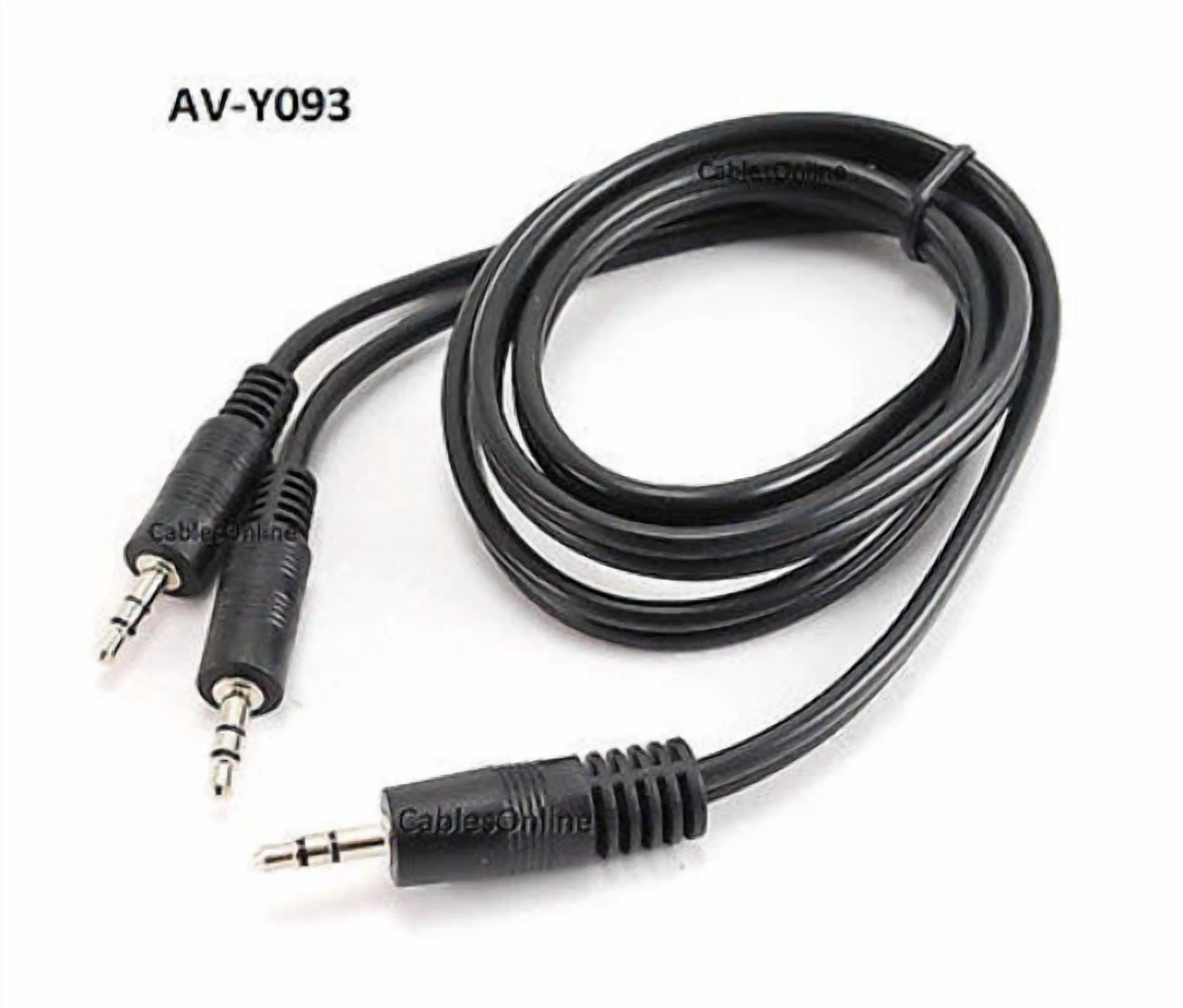 OLIVE- 3Ft Stereo 3.5Mm Male To Dual 3.5Mm Stereo Male Y-Splitter Audio ...