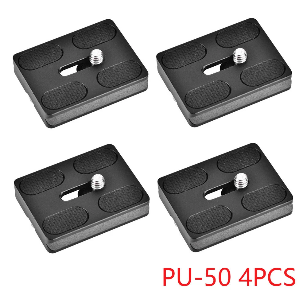 OLIVE- 4 X 50Mm Quick Release Plate Tripod Gimbal Base For Canon Nikon ...