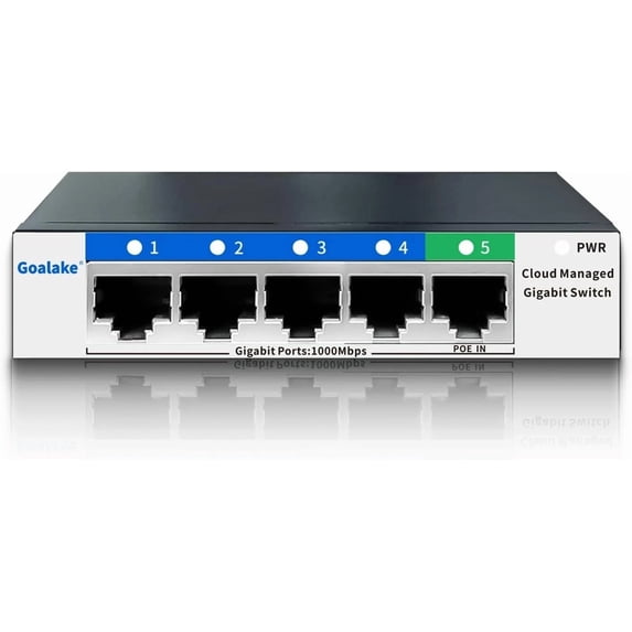 OLIVE- 5 Port Gigabit Switch, Easy Smart Managed Ethernet Network Hub ...