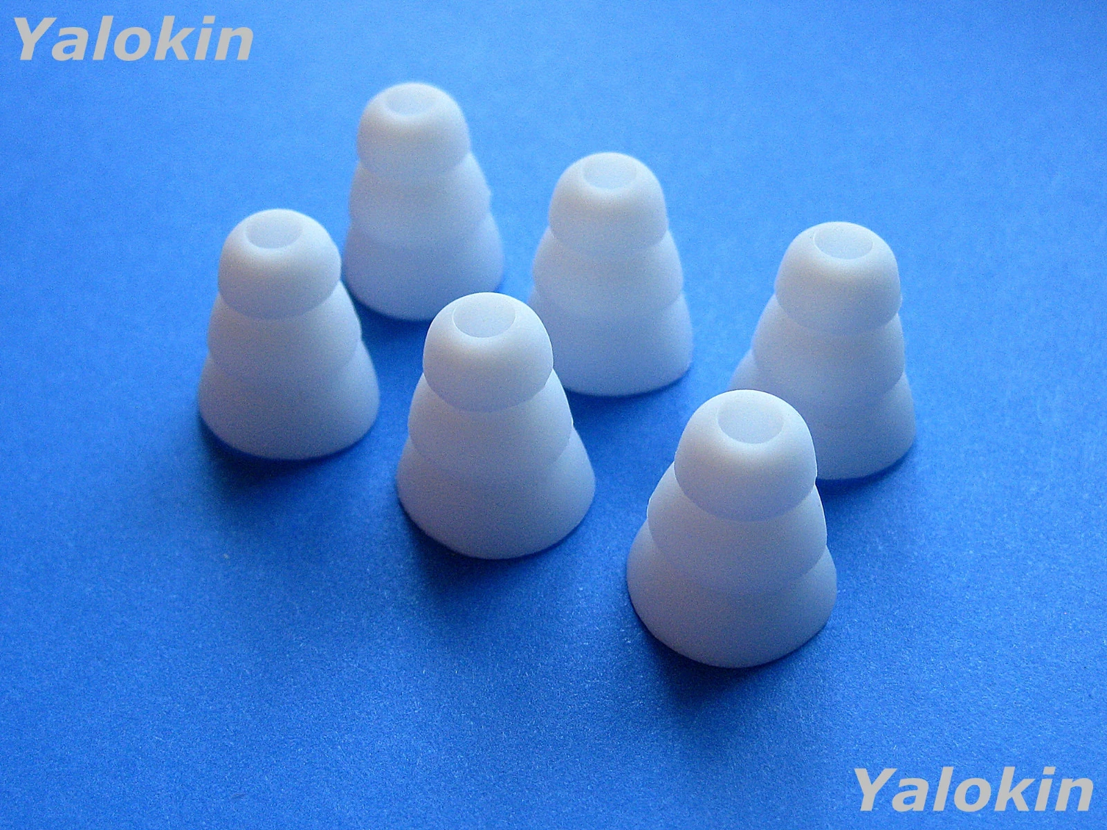 OLIVE- 6 Large White Triple Flange Eartips For Sennheiser Ie,Cx,Cxc,Cxl ...