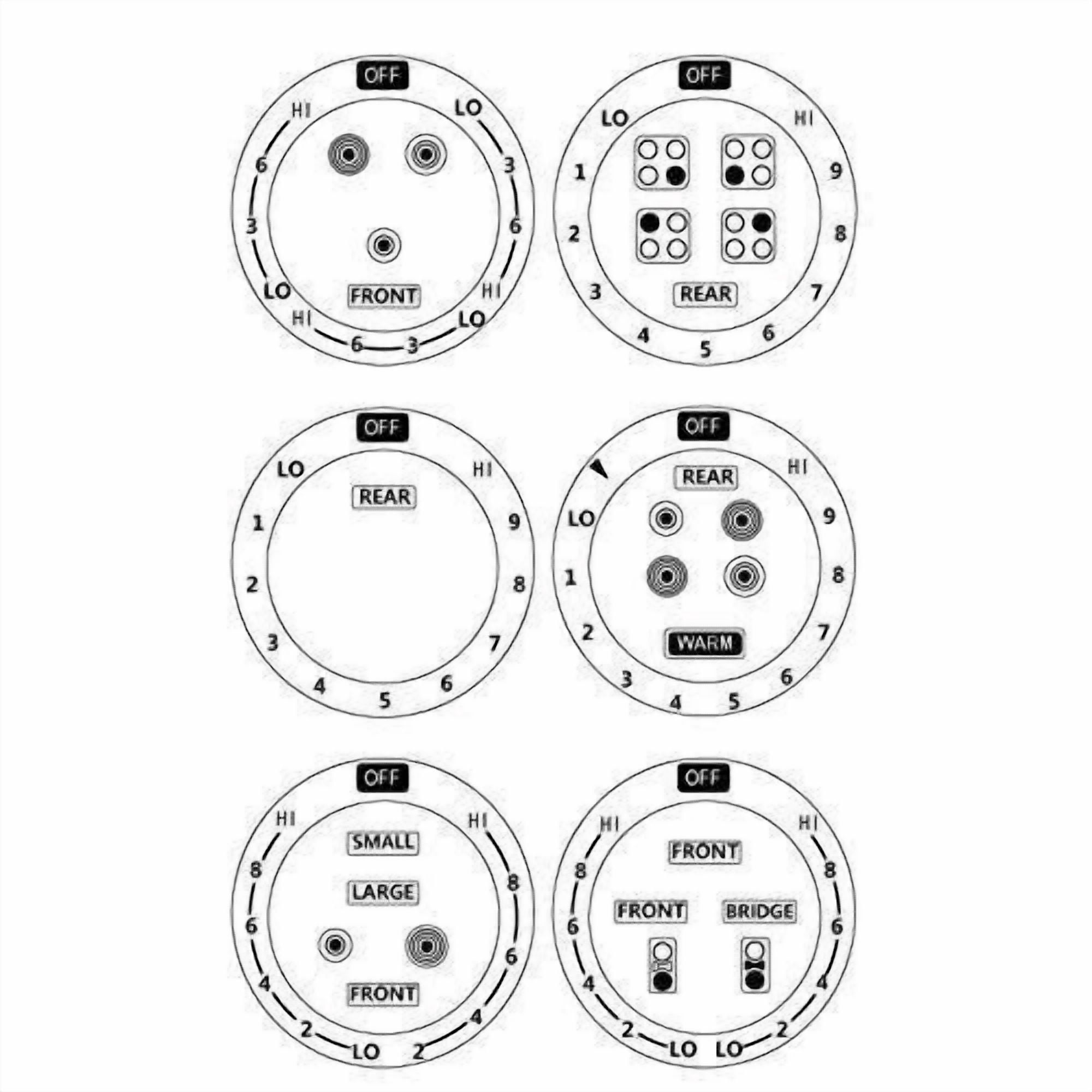 OLIVE- 6 Stove Dials Sticker For Burner Cooktop Hob Cooker Top Oven ...
