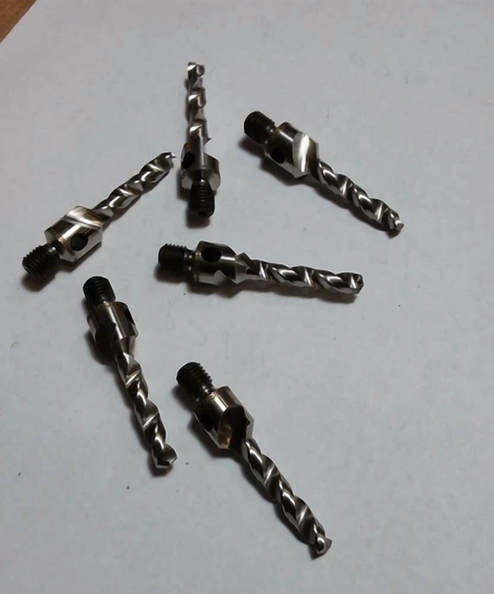 OLIVE- 6X Threaded Shaft Countersink Taper-Lok Style Drill Bits 0.192 ...