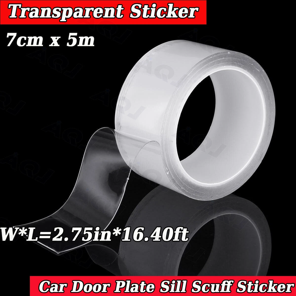 OLIVE- Accessories Transparent Auto Car Door Sill Scuff Cover Plate ...