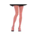 OLIVE- Adult Red White Striped Tights Raggedy Ann Rag Doll Pirate Fairy ...