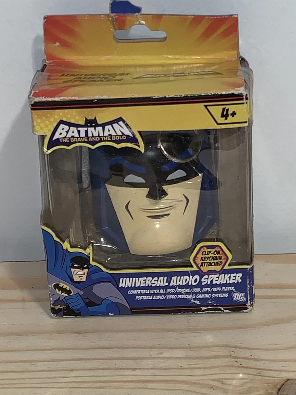 OLIVE- Batman Universal Audio Speaker Slip On Keychain 4" Portable ...