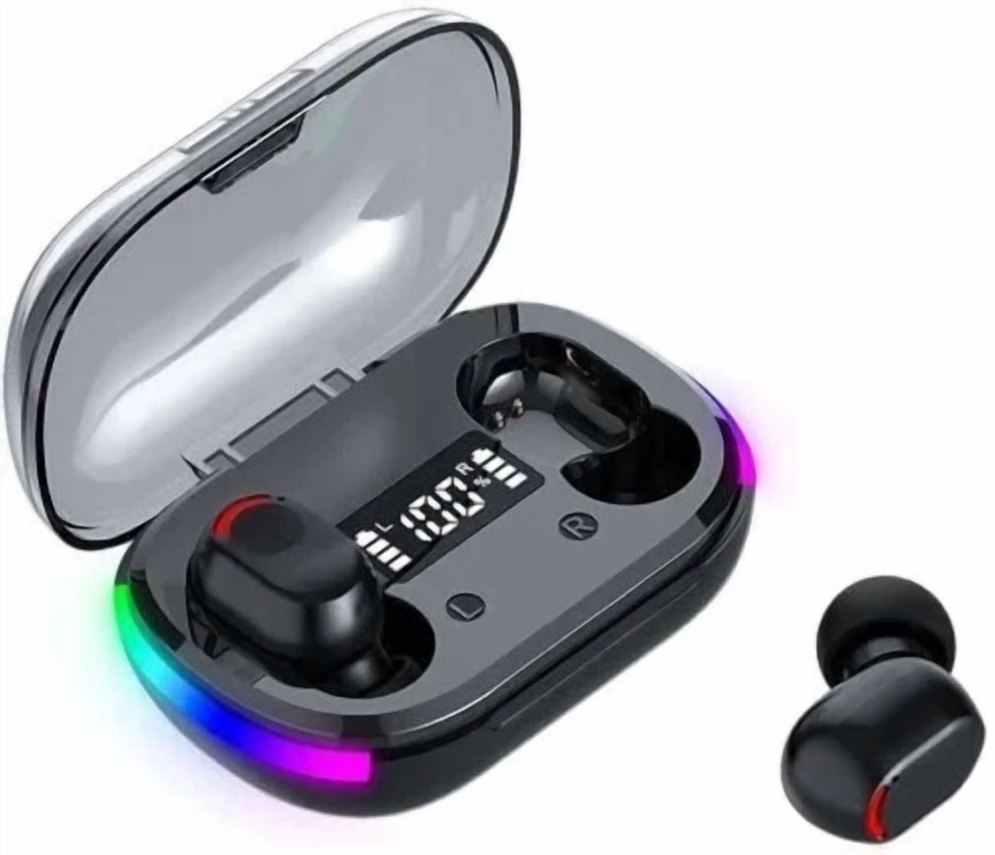 OLIVE- Bd&M Wireless Earbuds, Hifi Digital Led Display Stereo Gaming ...