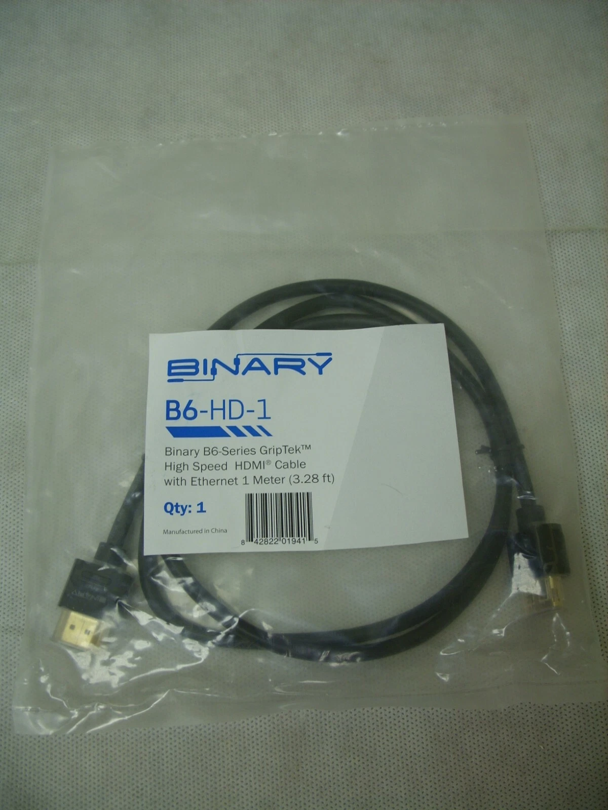 OLIVE- Binary - B6 Series Griptek 1-Meter High Speed Hmdi Cable With ...