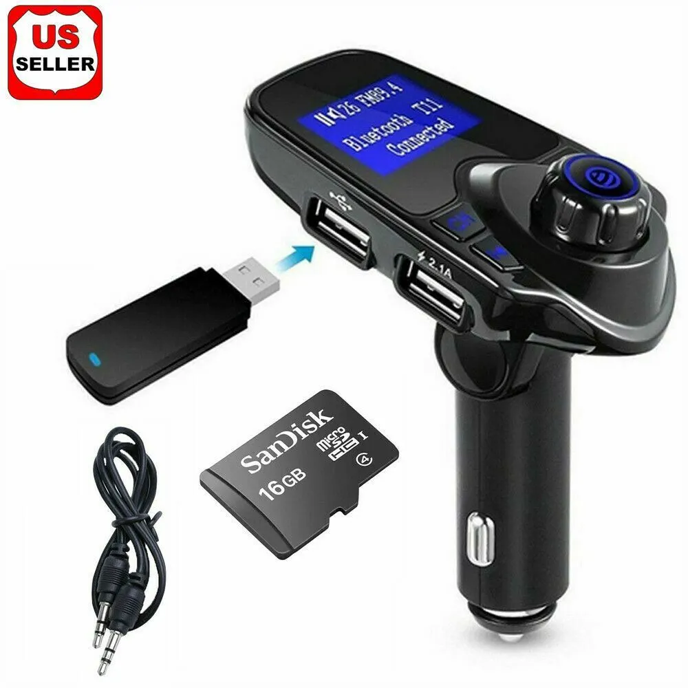 OLIVE- Bluetooth Car Kit Mp3 Player Fm Transmitter Wireless Radio ...