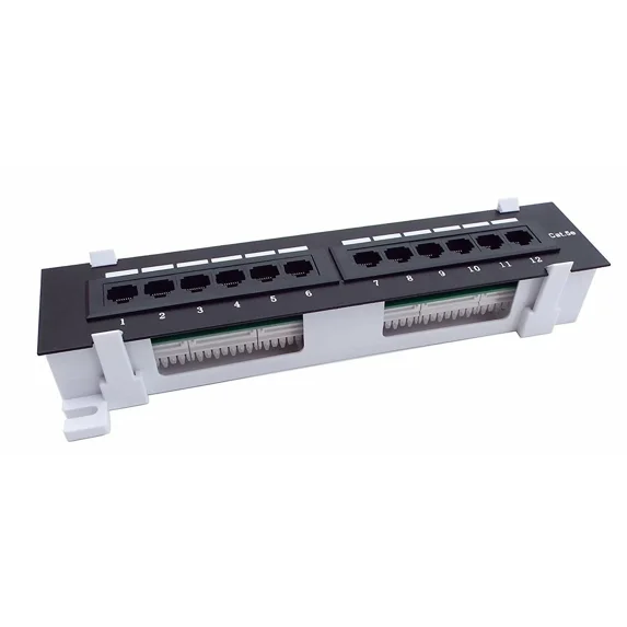OLIVE- Cnaweb 12 Port Vertical Cat5E 110 Rj45 Network Patch Panel 568A ...