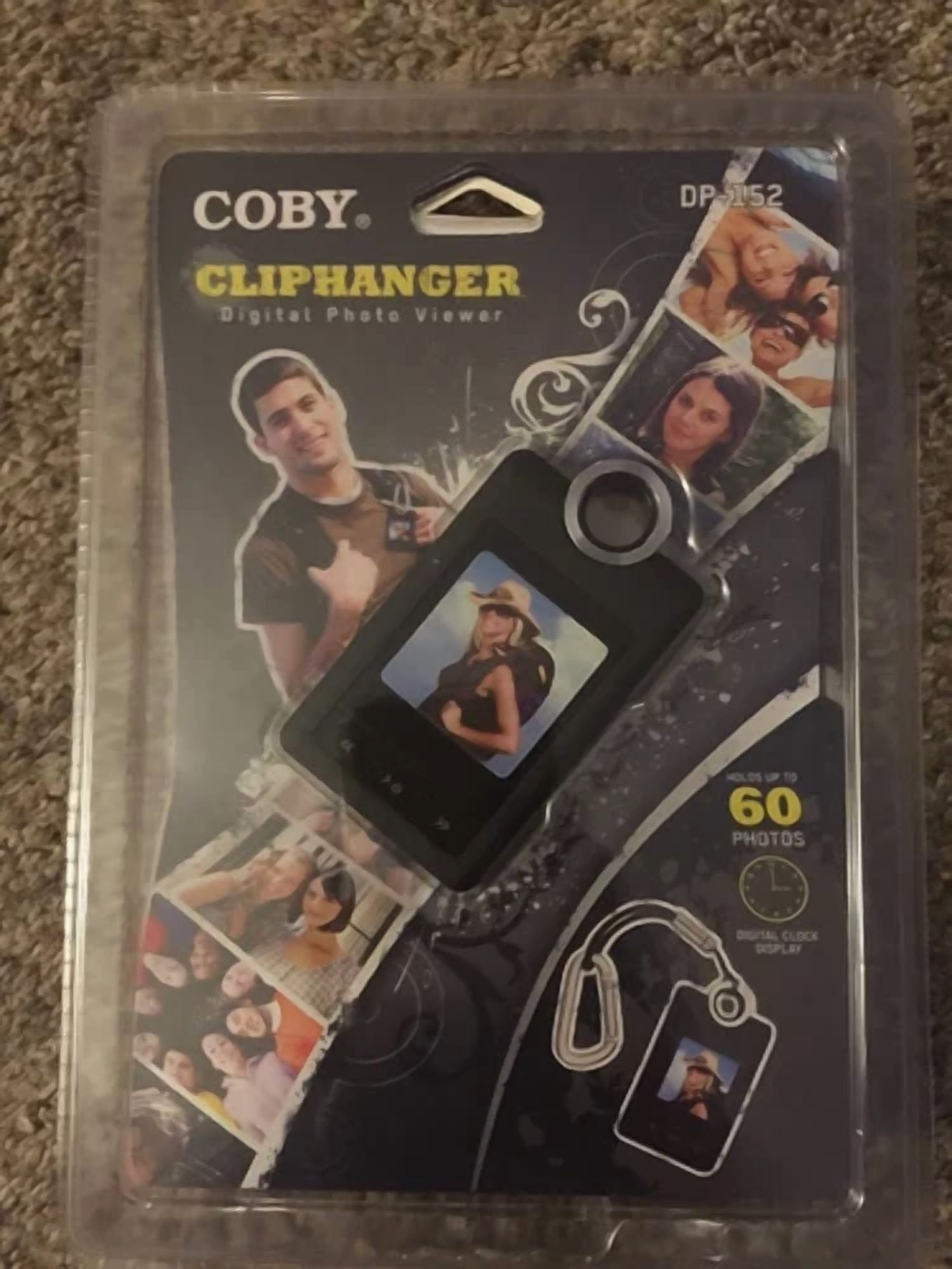 OLIVE- Coby Cliphanger Digital Photo Viewer Dp-152 60 Photos Usb Port ...