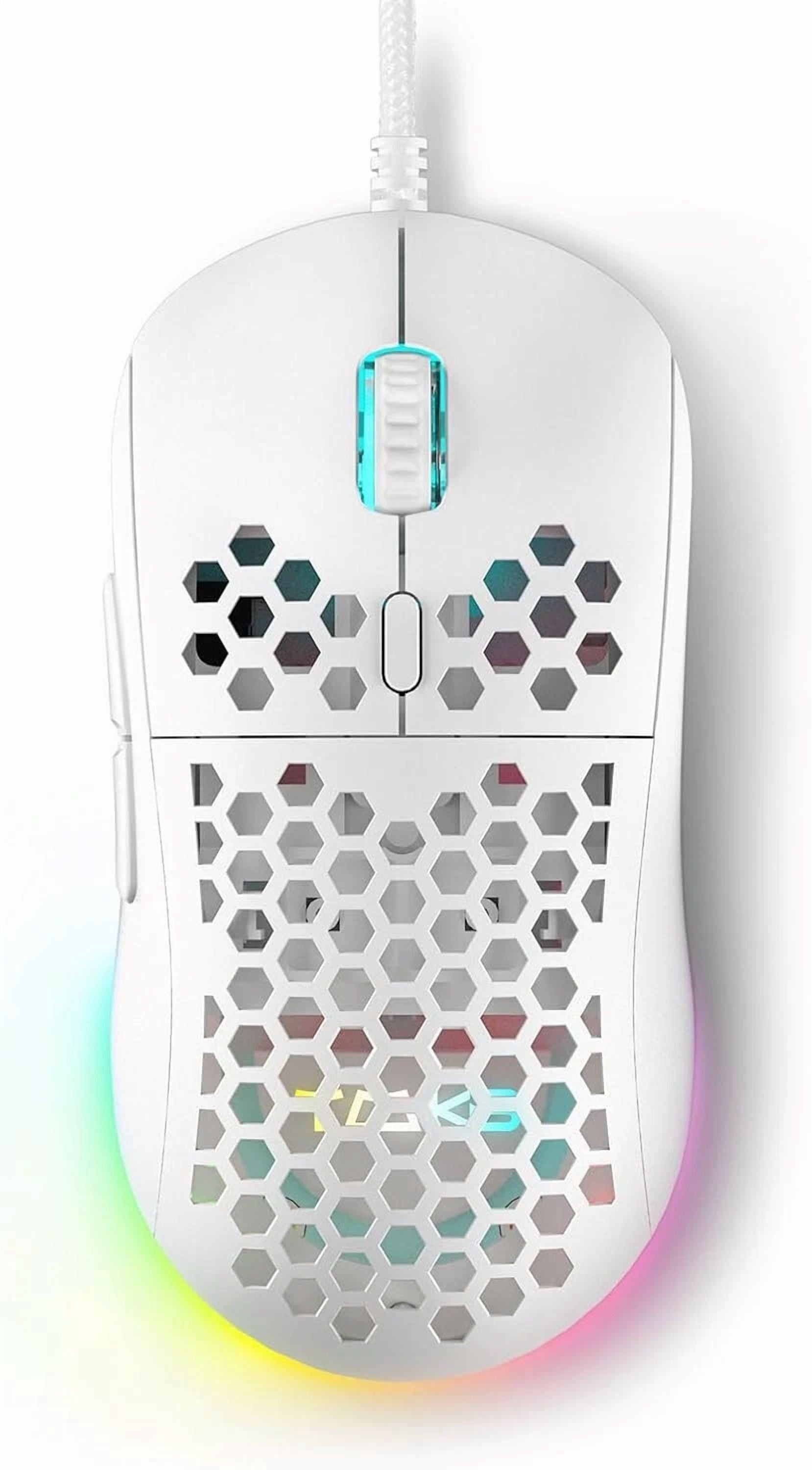 OLIVE- Dierya X Tmkb M1 Se White Wired Gaming Computer Mouse Pc Competition Rgb Led New ...