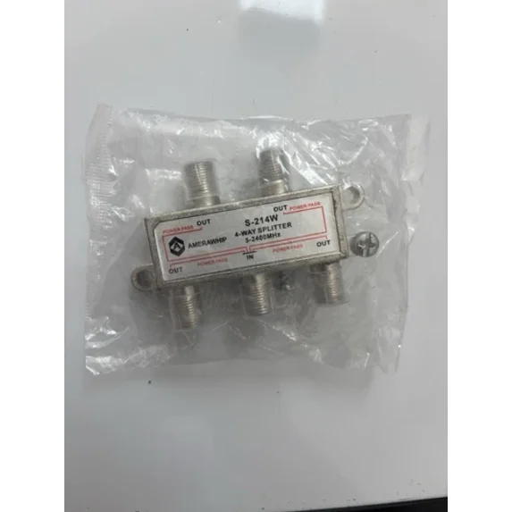 OLIVE- Digital 4-Way Coaxial Cable Splitter S214W 5-2500Mhz - Walmart.com