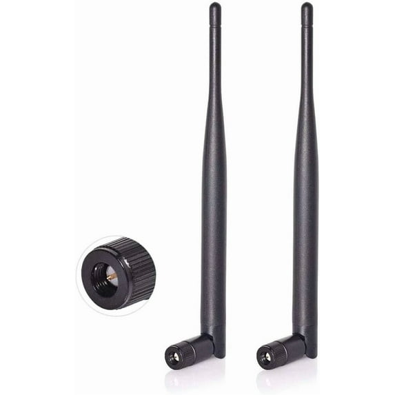 OLIVE- "Dual Band Wifi 2.4Ghz 5Ghz 5.8Ghz 6Dbi Sma Male Antenna (2-Pack ...