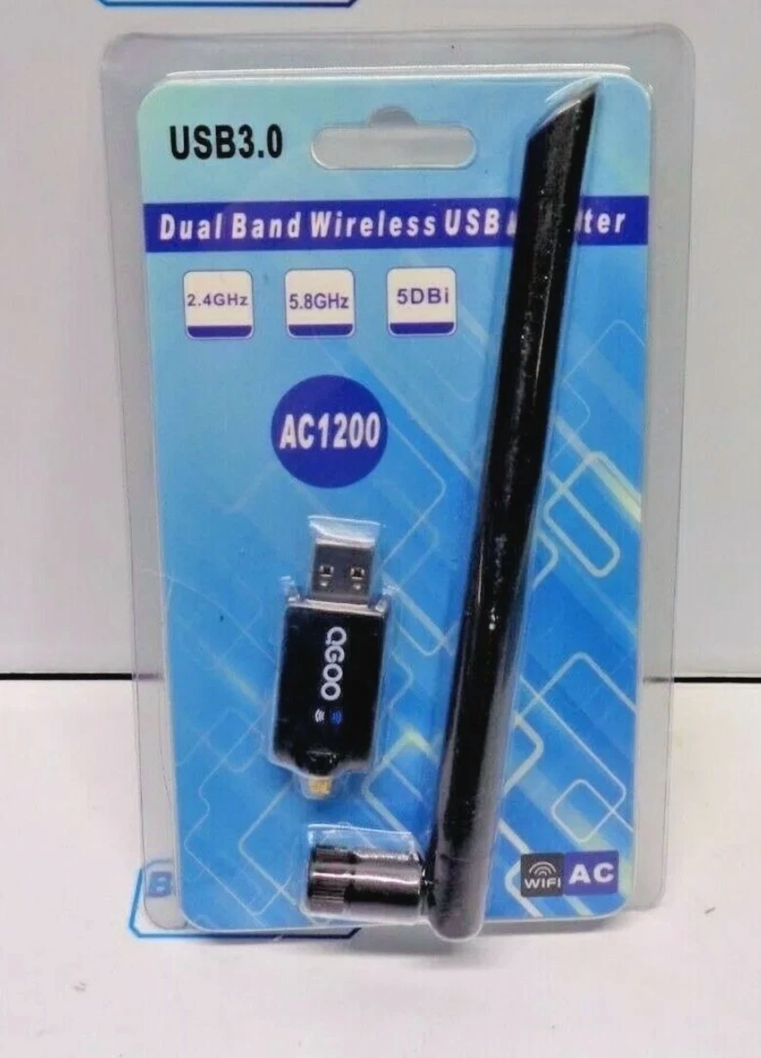 OLIVE- Dual Band Wireless Usb Adapter 5.8 Ghz + 2.4 Ghz New - Walmart.com