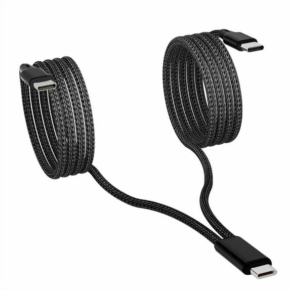 OLIVE- Dual Usb C Charging Cable 4Ft Black, Multi 2 In 1 C To Double ...