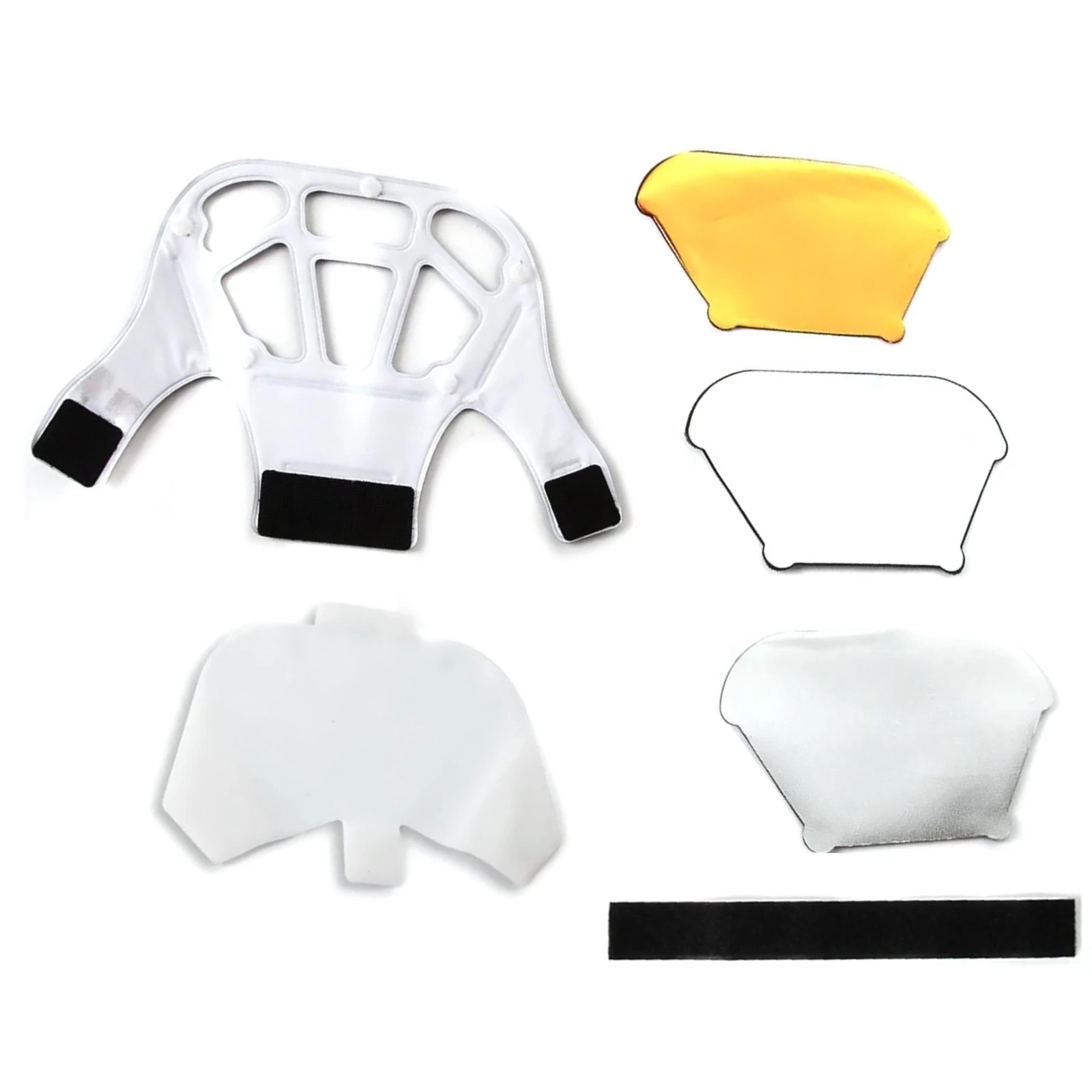 OLIVE- Durable Dslr Camera Flash Diffuser Light Bounce With 3 Color ...