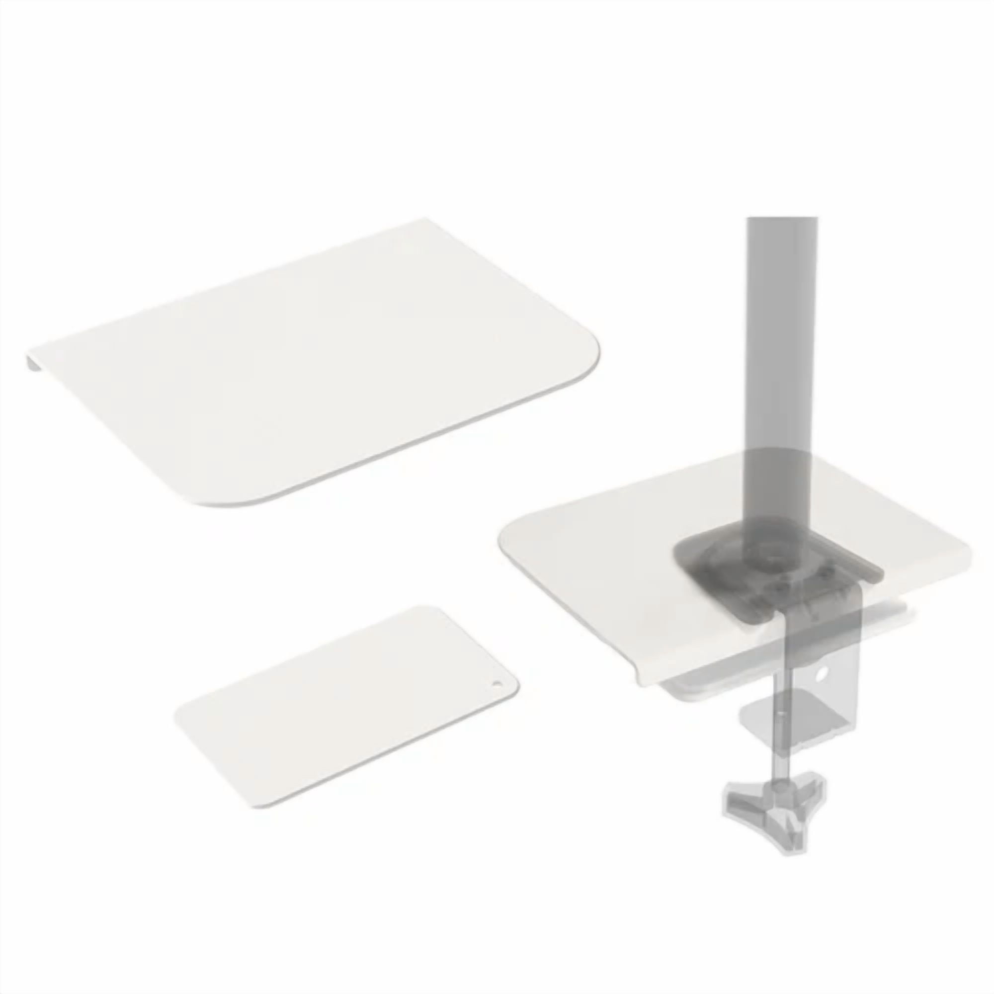 OLIVE- Ergomaker Monitor Arm Reinforcement Plate Glass Desk Scratch ...