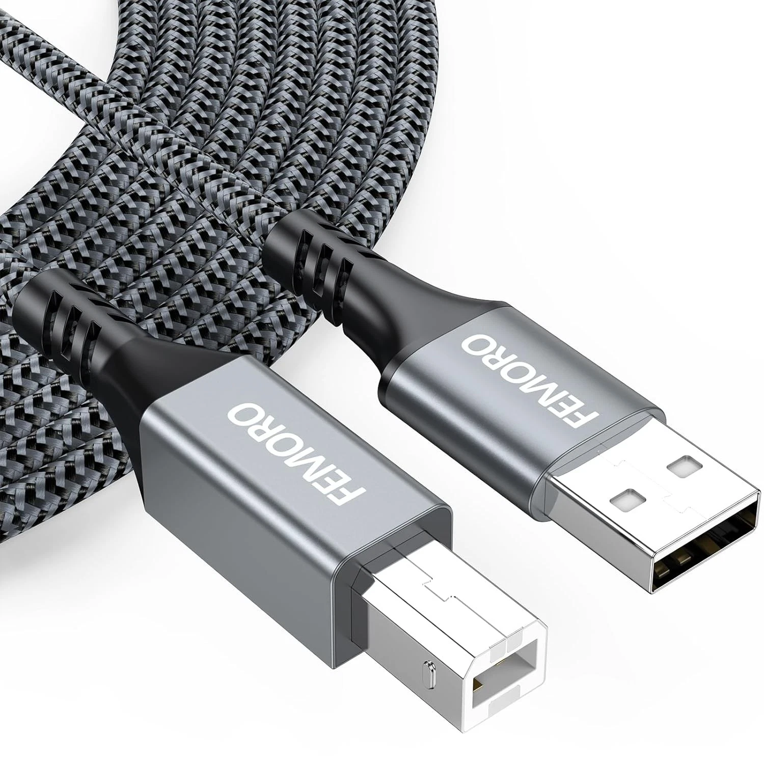 OLIVE- Femoro Usb Printer Cable 15 Foot, Long Type A To B 15 Feet ...